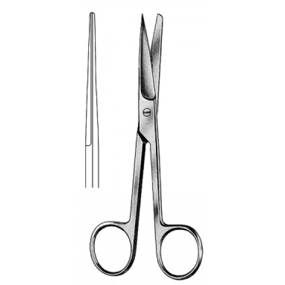 Op-Scissors sh/bl str 14.5cm